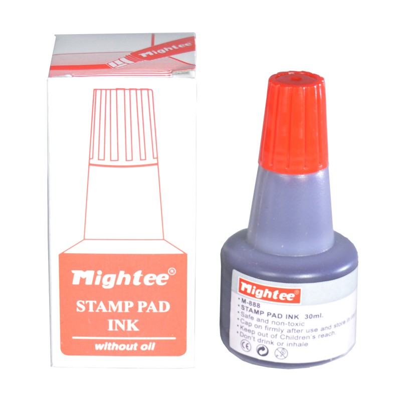 Mightee Stamp Pad Ink Red 30ML | Shopee Philippines
