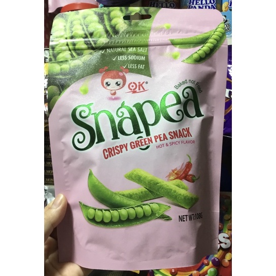 OK Snapea Crispy Green Pea Snacks 108g | Shopee Philippines