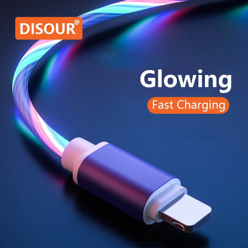 DISOUR Golwing Charging Cable 2.4A Fast Charge Line Type-C Micro 8Pin ...