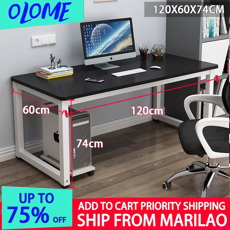 Wooden Durable Computer Desk Laptop Table for Home Office Working Study ...