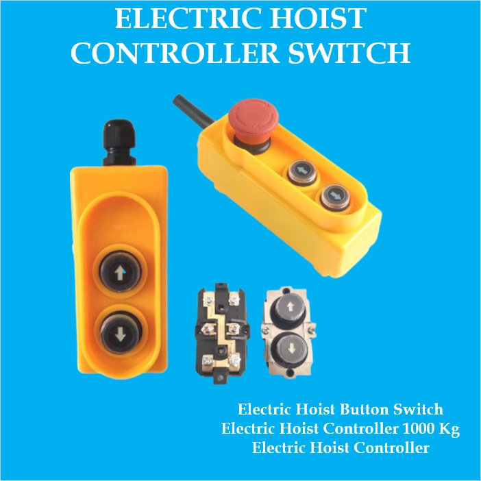 Electric hoist controller switch 220V household up down emergency stop ...