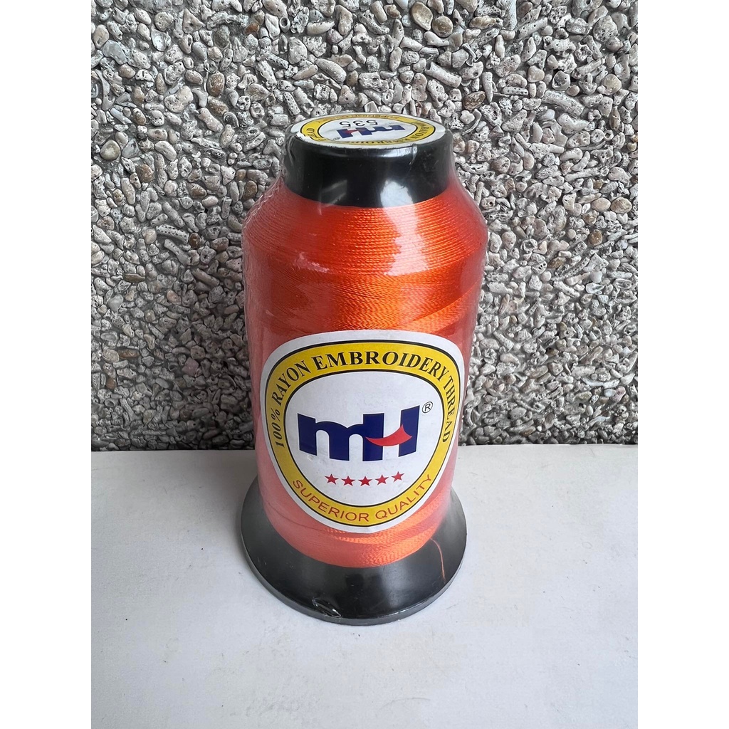 MH Embroidery Thread 2,500 yards 100% Spun Rayon High Quality | Shopee ...