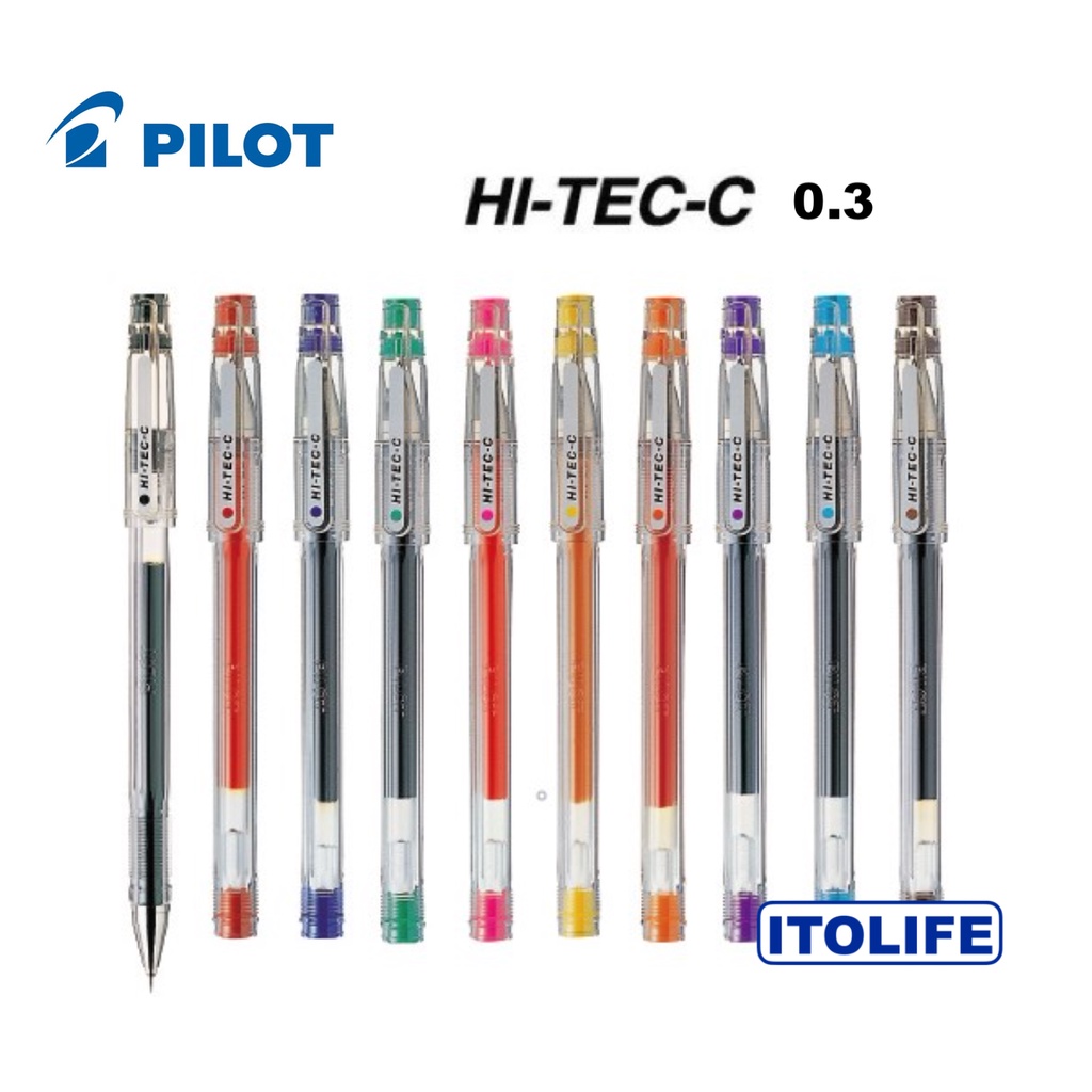 Pilot Hi-Tec-C Gel Pen 0.3mm- 1pc | Shopee Philippines