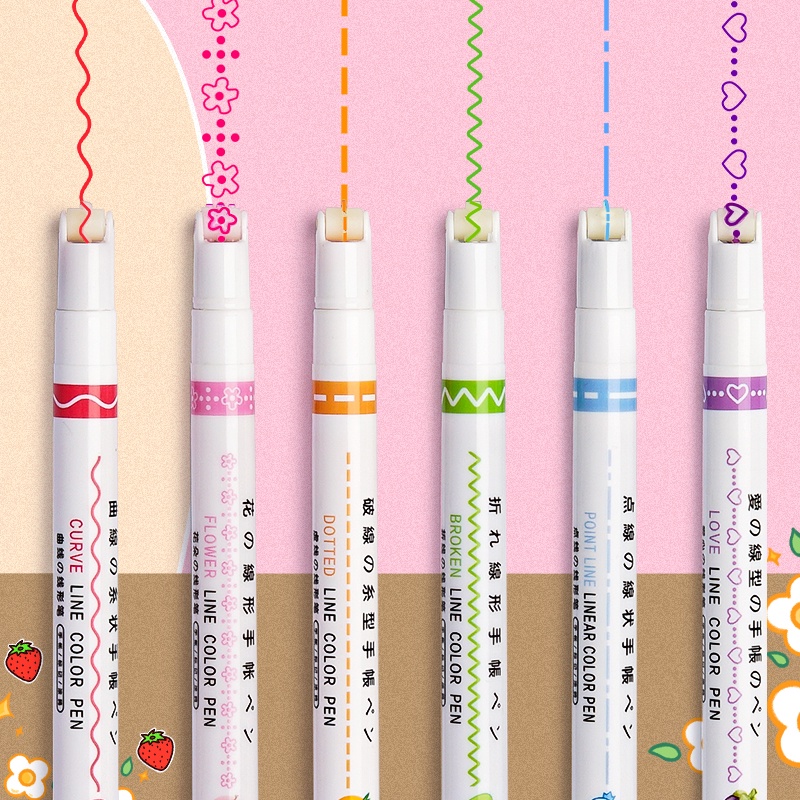 Hand Account Lace Pen Decorative Contour Pen Stroke Pen Color Marker ...