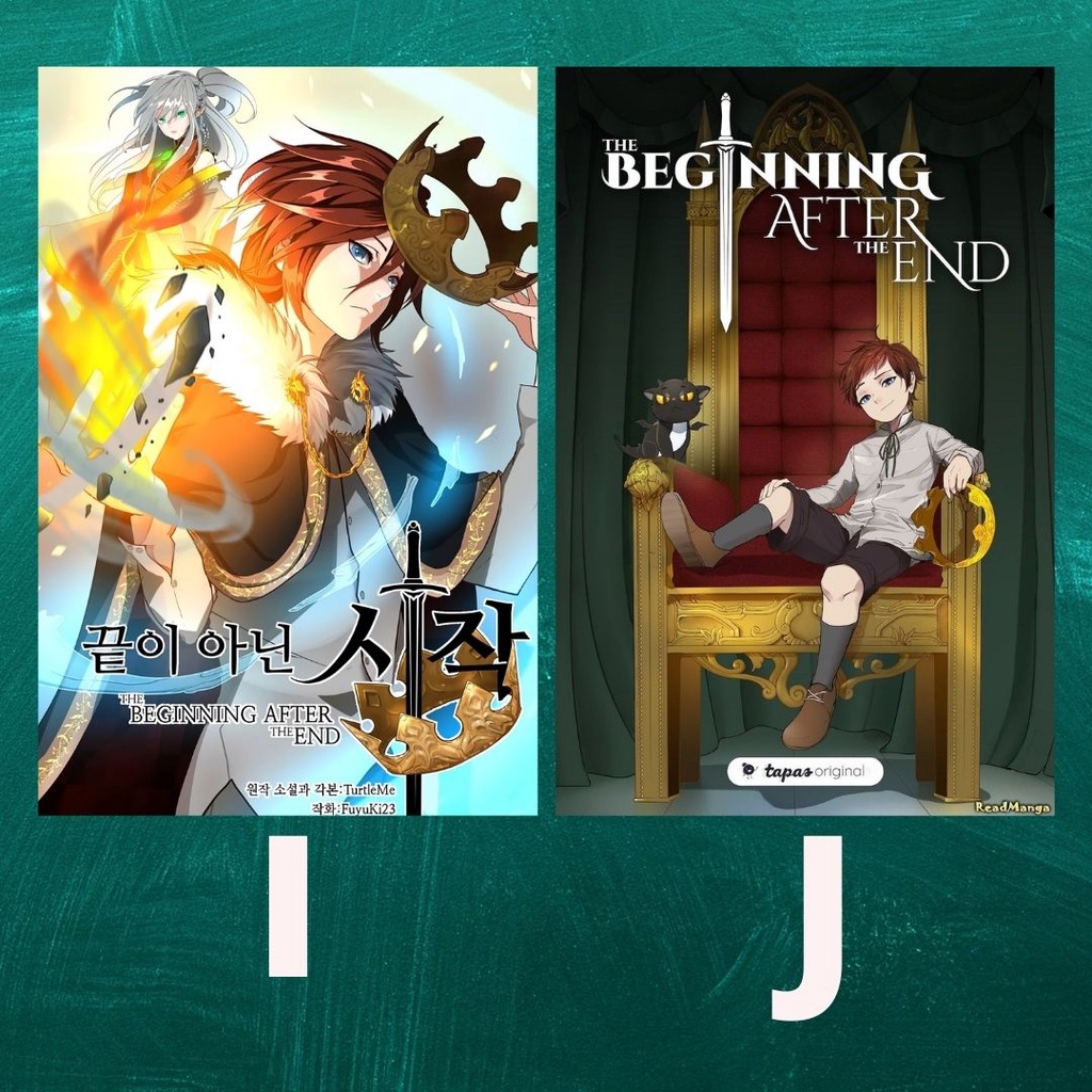 THE BEGINNING AFTER THE END (TBATE) - MANHWA BOOK COVER POSTERS (A4 ...