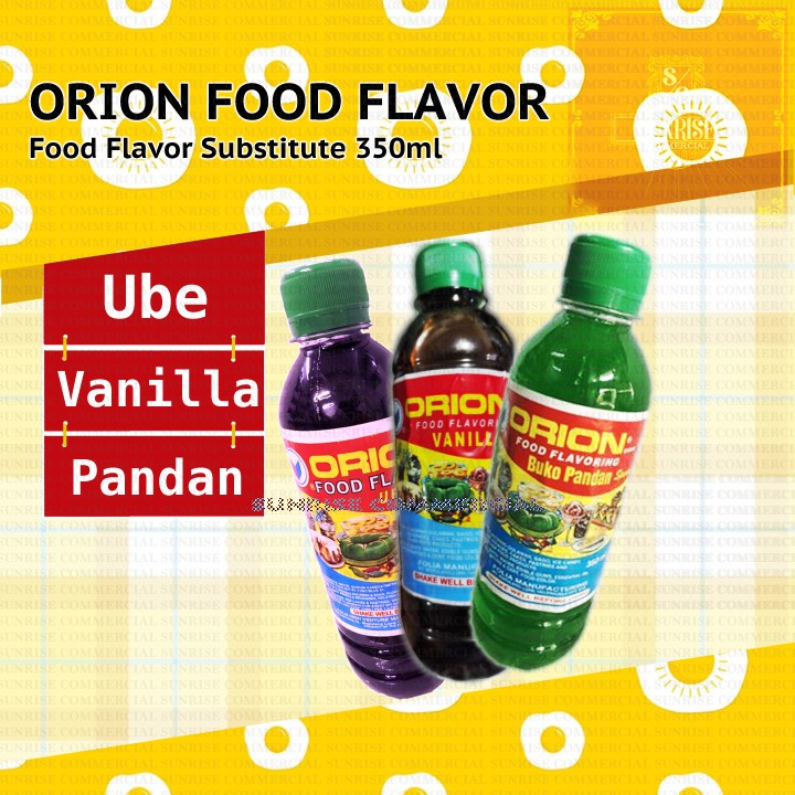 Orion Food Flavor (Vanilla Flavor, Ube Flavor, and Buko Pandan Flavor ...