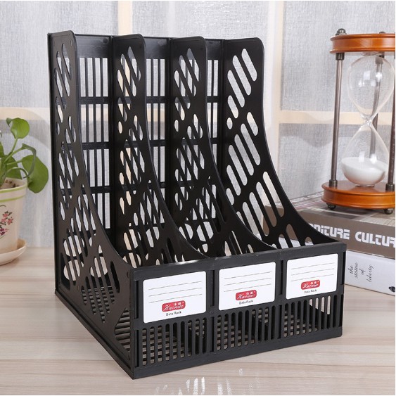 three-column file data storage rack/Office supplies file box / triple ...