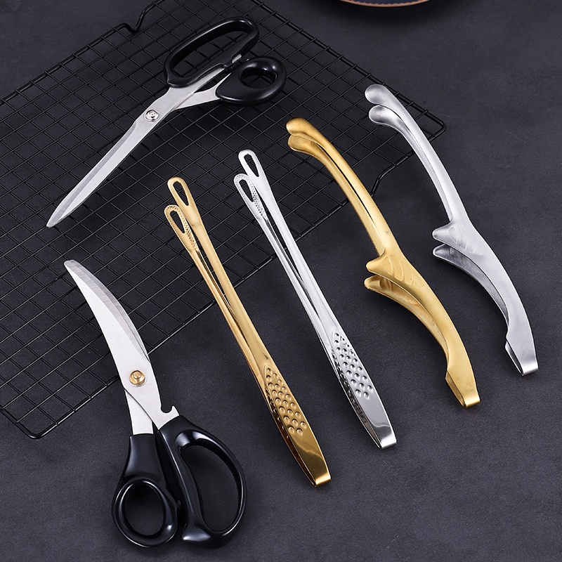 Barbecue Scissors Japanese and Korean Cuisine Barbecue Scissors Clip ...
