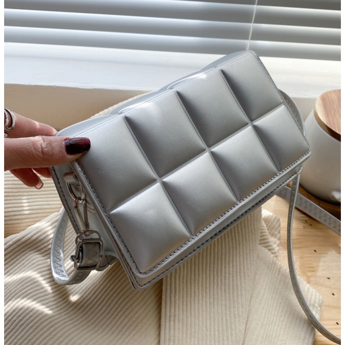 Korean Fashion Shoulder Sling Square Stripes Bag #2897 | Shopee Philippines