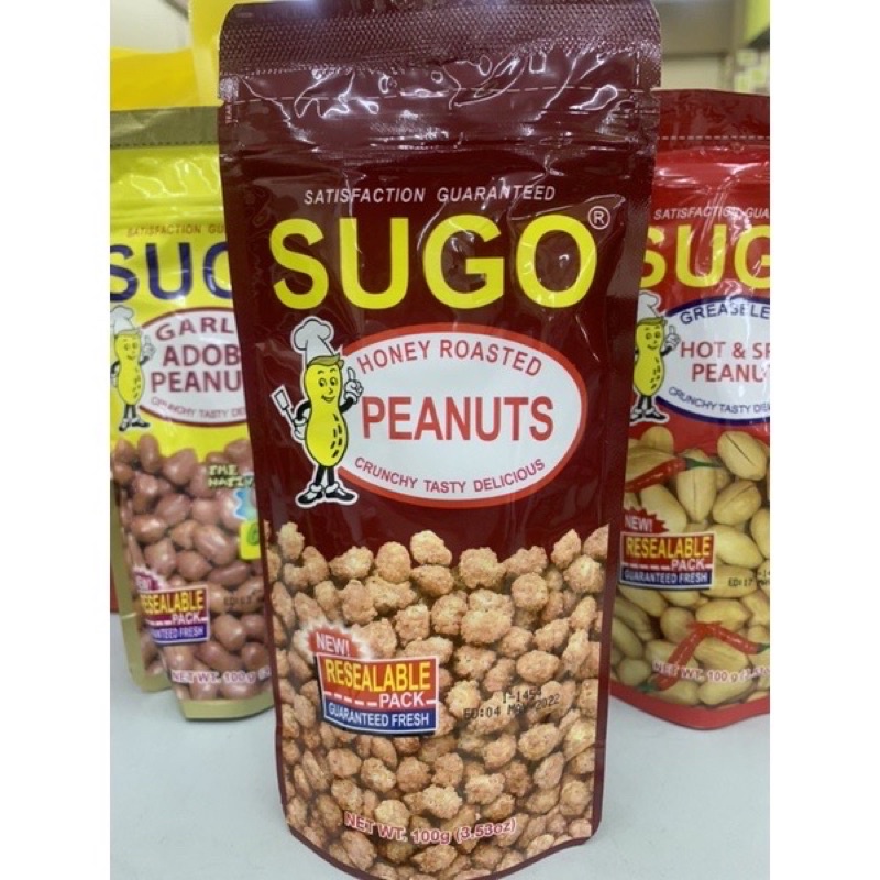Sugo Greaseless Peanuts Hot & Spicy / Salted 100g | Shopee Philippines