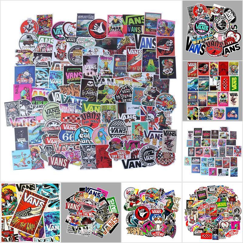 WMPH 100Pcs VANS Graffiti Stickers Skateboard Laptop Luggage Guitar ...