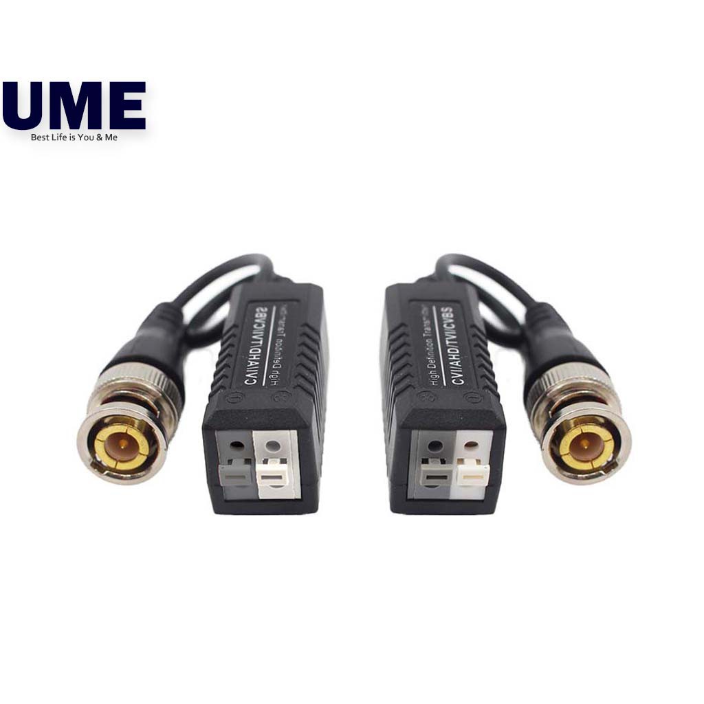 1 Pair Passive Video Balun 102E CCTV UTP Cat-5 BNC Connector | Shopee Philippines