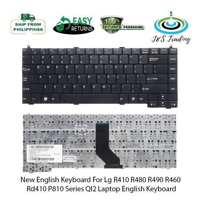 New English Keyboard For Lg R410 R480 R490 R460 Rd410 P810 Series Ql2 ...