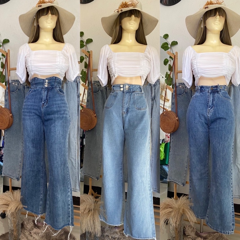 Denim/squarepants/bale | Shopee Philippines