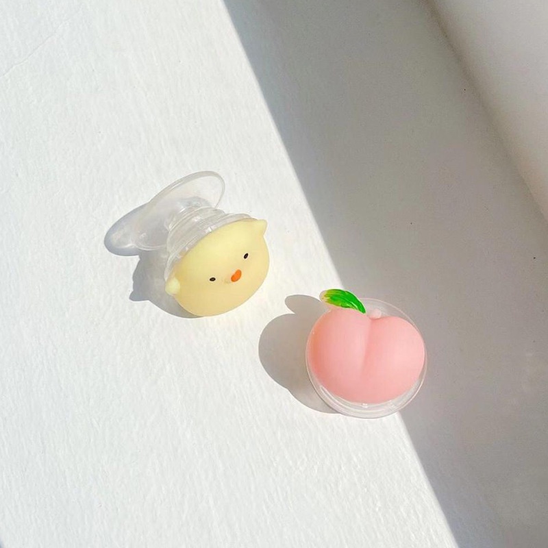 Cartoon Cute Peach Q Soft ins Mobile Phone Tablet Sticker Retractable ...