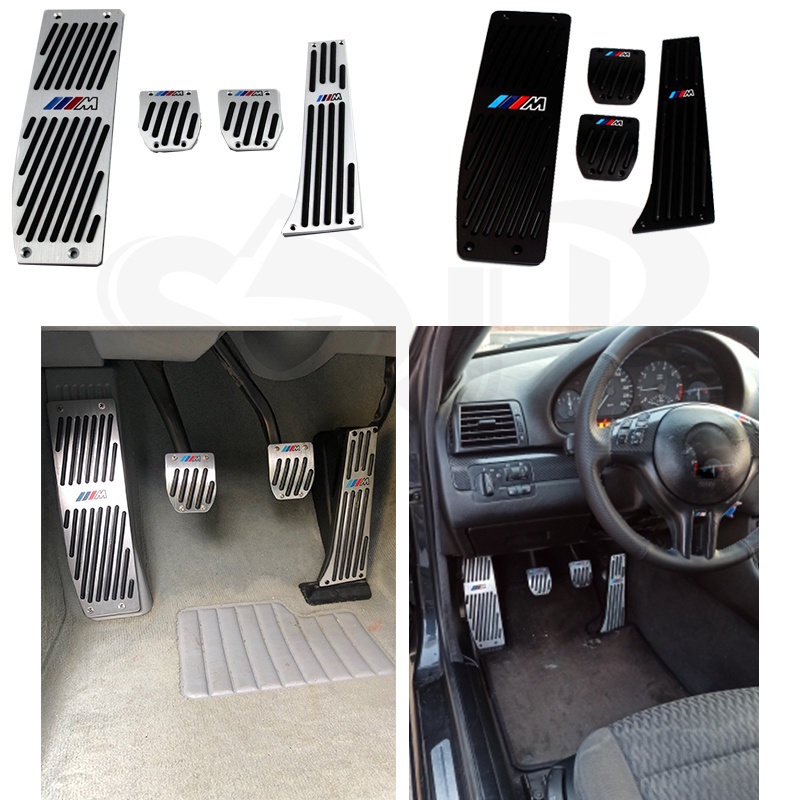 Foot Rest pedal Pads Gas Refit Sticker For BMW X1 M3 E39 E46 E87 E84 ...