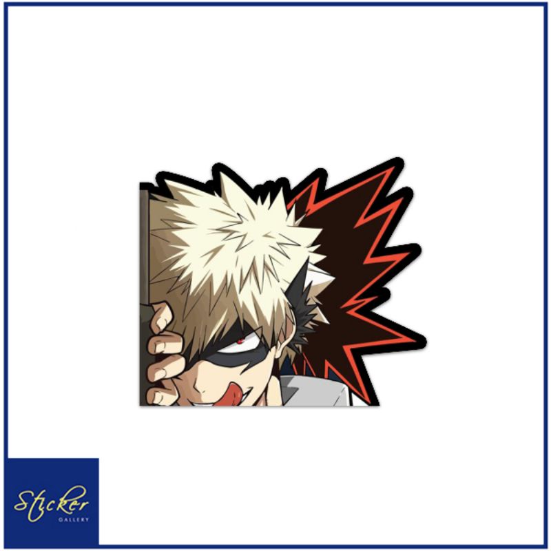 BAKUGO MY HERO ACADEMIA ANIME PEEKER Waterproof Sticker for Motorcycle ...