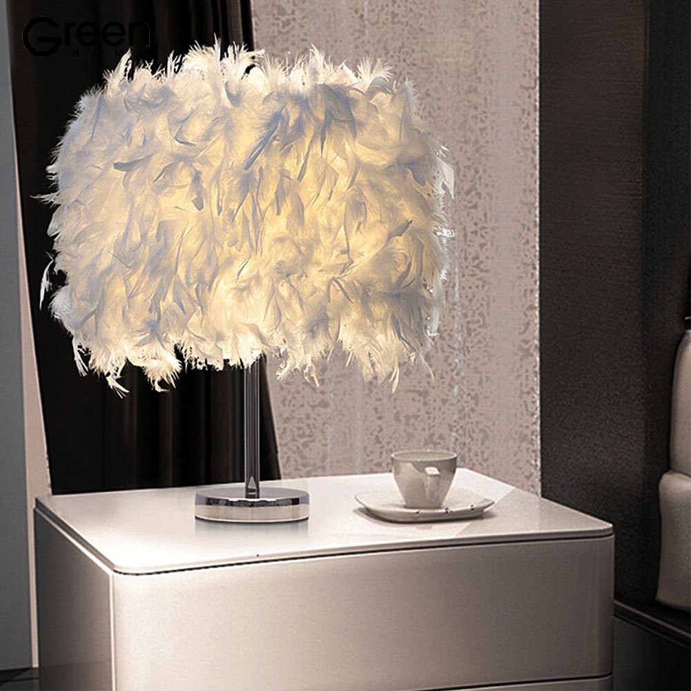 Greenhome Lampshade Modern Bedside Table Lamp Night Light | Shopee ...