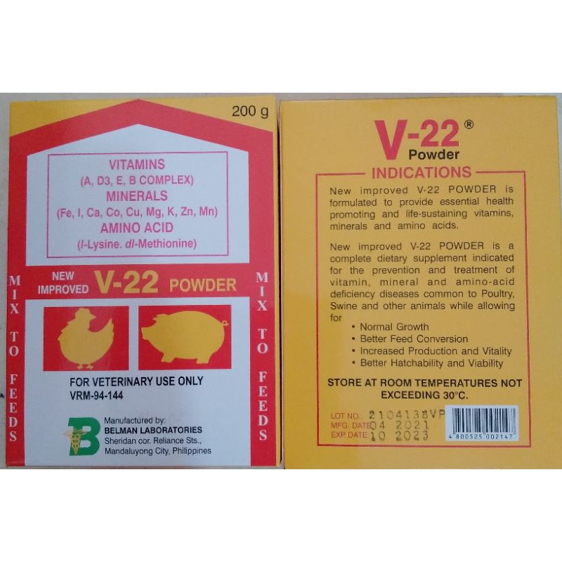 Belman - New Improved V-22 Powder (200g) | Vitamins, Minerals, Amino ...