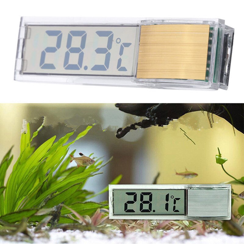 LCD Digital Aquarium Thermometer Fish Tank Water Digital Temperature ...