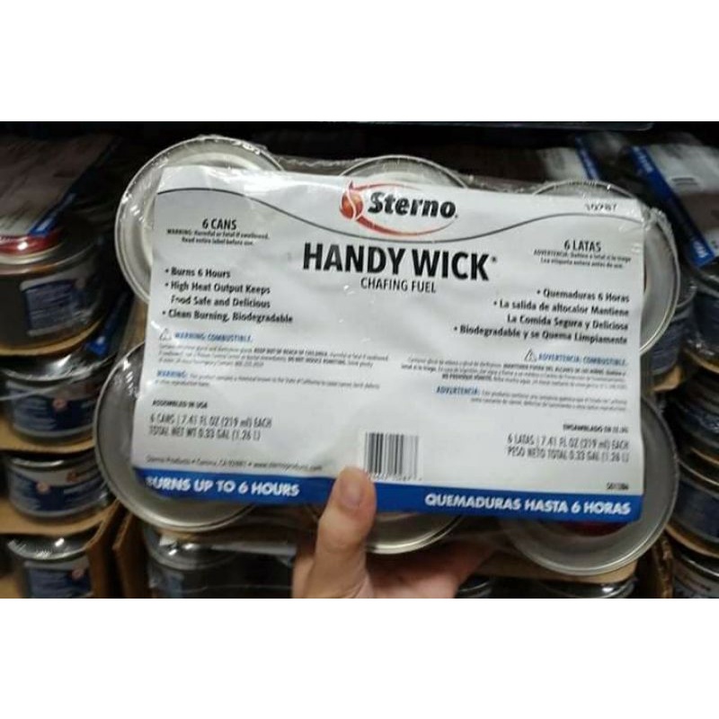 Sterno Handy Wick 6hours Chafing Fuel 6x210ml | Shopee Philippines