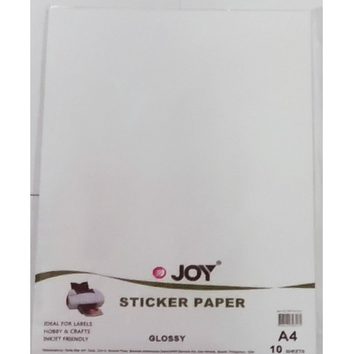 100pcs Joy Sticker Paper Matte Glossy A4 | Shopee Philippines