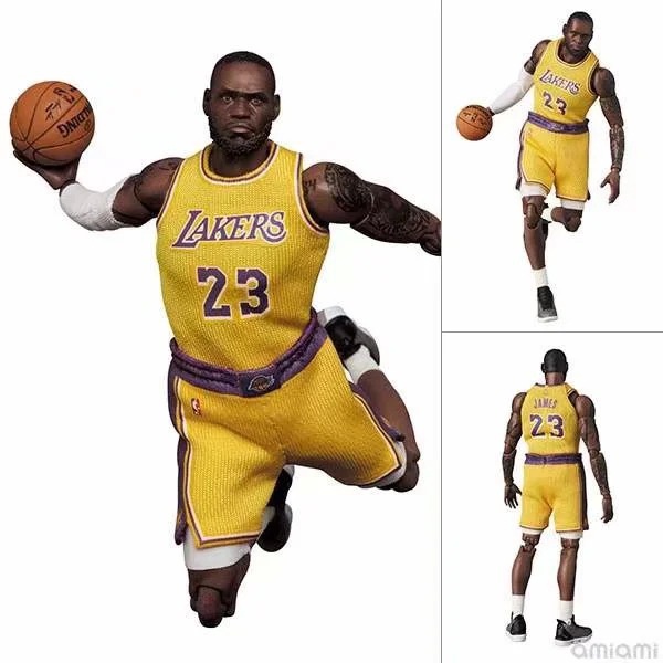 Hot NBA Basketball Player James Toy Q Action Figure Toys Lakers LeBron ...