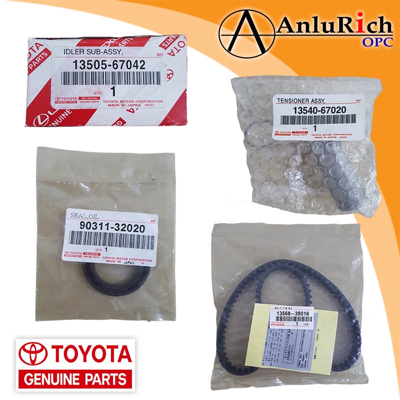 ORIGINAL TOYOTA TIMING BELT KIT FOR FORTUNER HI-ACE HILUX INNOVA 1KD ...
