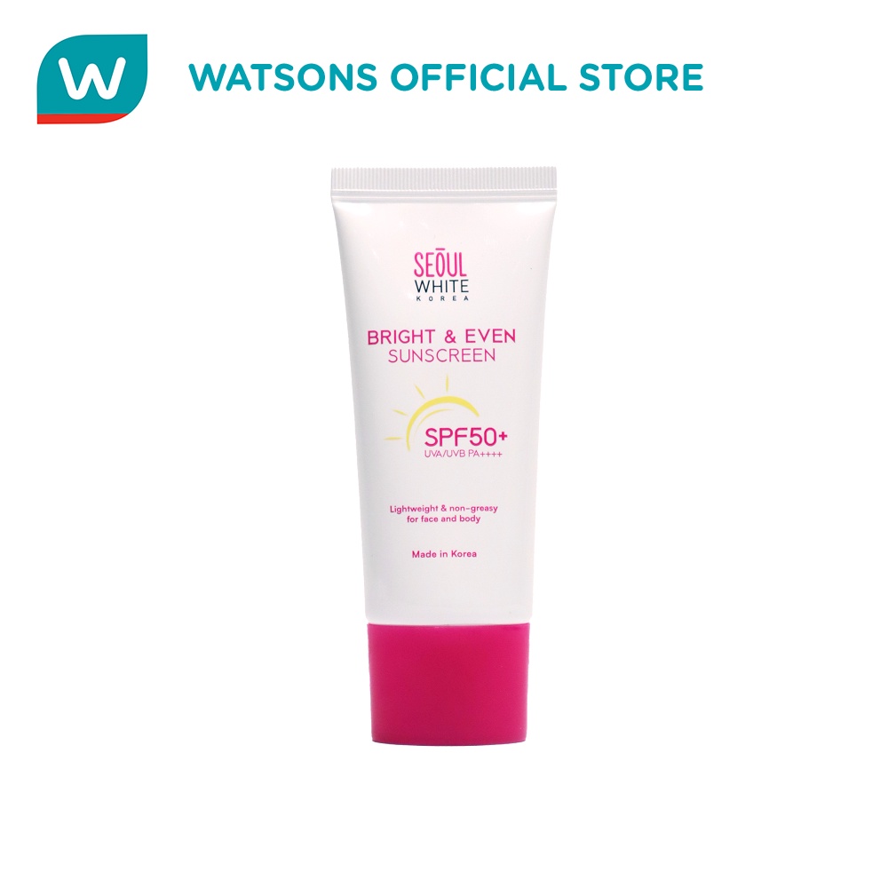 SEOUL WHITE KOREA Bright and Even Sunscreen SPF 50+ 30g | Shopee ...