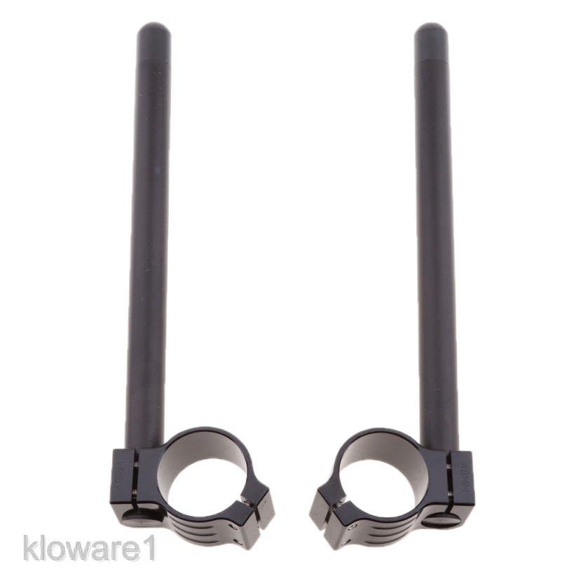 48mm CNC Motorcycle Universal Clip On Fork Handle Bar Handlebars ...
