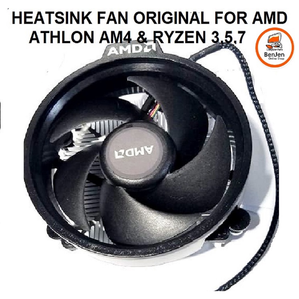 HEATSINK FAN ORIGINAL FOR RYZEN 3,5,7 AND AMD ATHLON AM4 | Shopee ...
