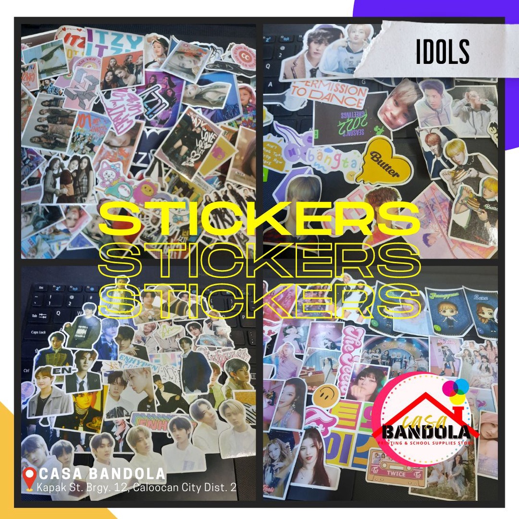5-PACKS STICKERS AND PHOTOCARD SET | BINI ENHYPEN IU SKZ BTS BLACKPINK ...