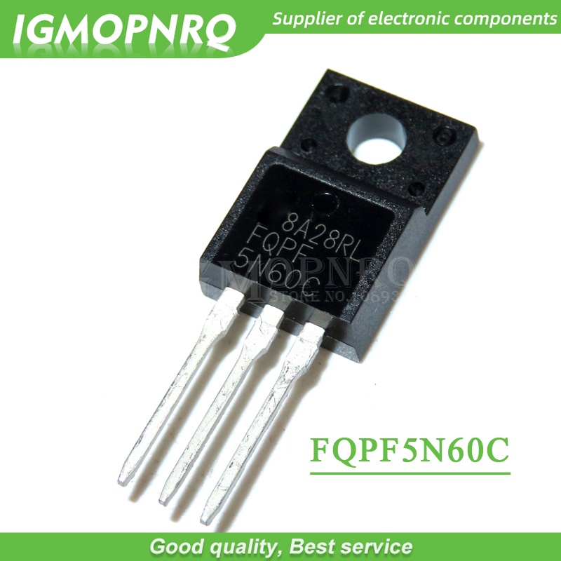 10pcs/lot FQPF5N60C 5N60C 5N60 MOSFET N-CH 600V 4.5A TO-220F New ...