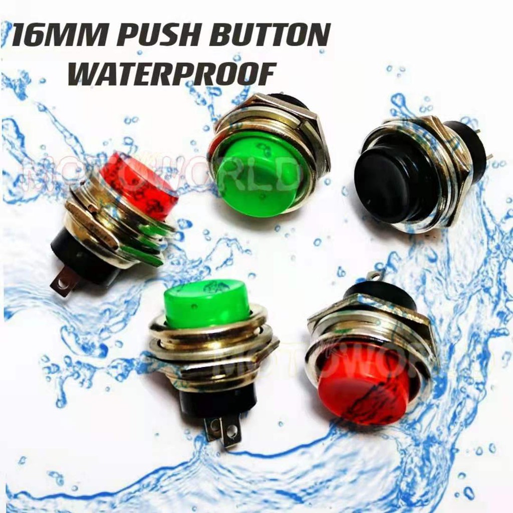 Waterproof 16mm Push button / Passing switch | Shopee Philippines
