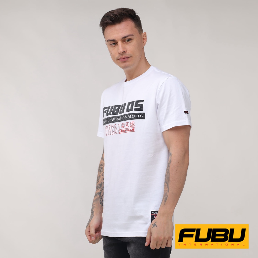 Fubu Round Neck Regular Fit FBT01A-2836 (White) | Shopee Philippines