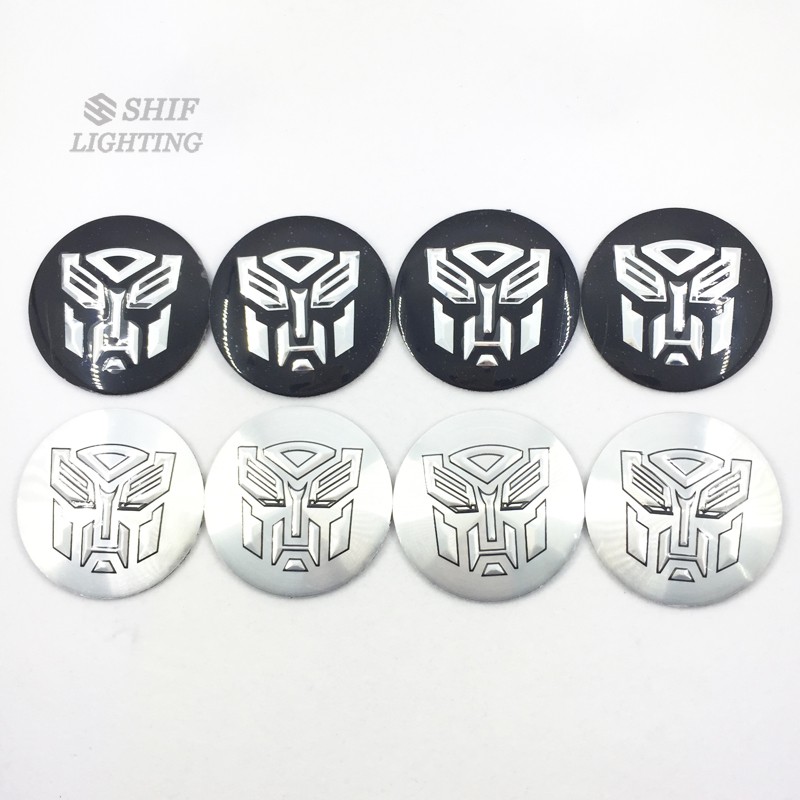 4 X 56mm Transformer Autobot Logo Wheel Hub Center Caps Cover Emblem ...