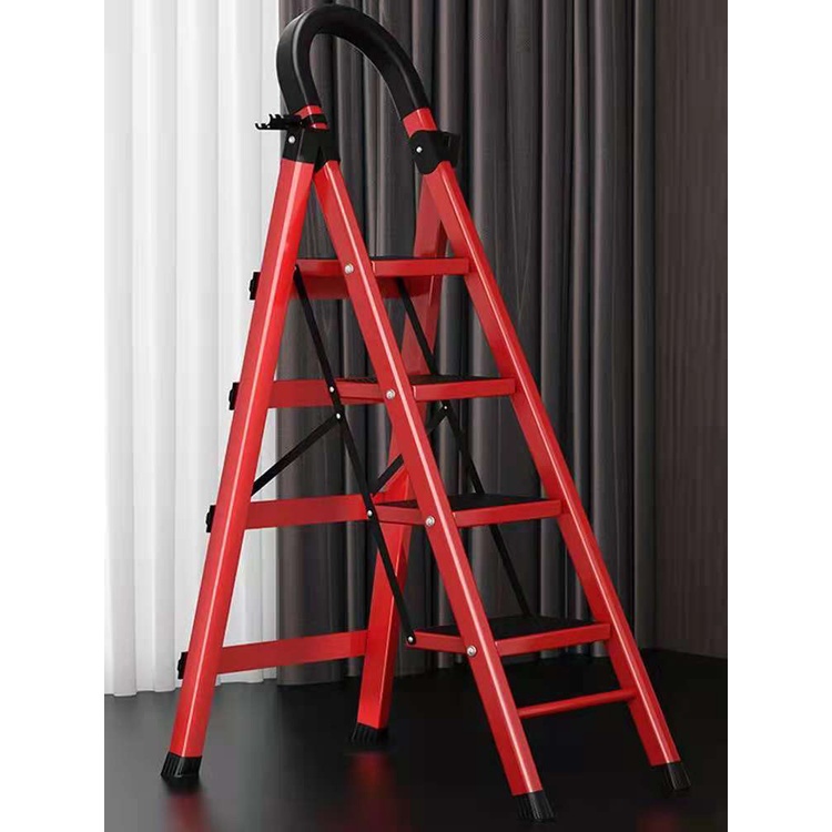 4 & 5 STEPS METAL FOLDING LADDER HOUSEHOLD STEEL LADDER STEPPING ...