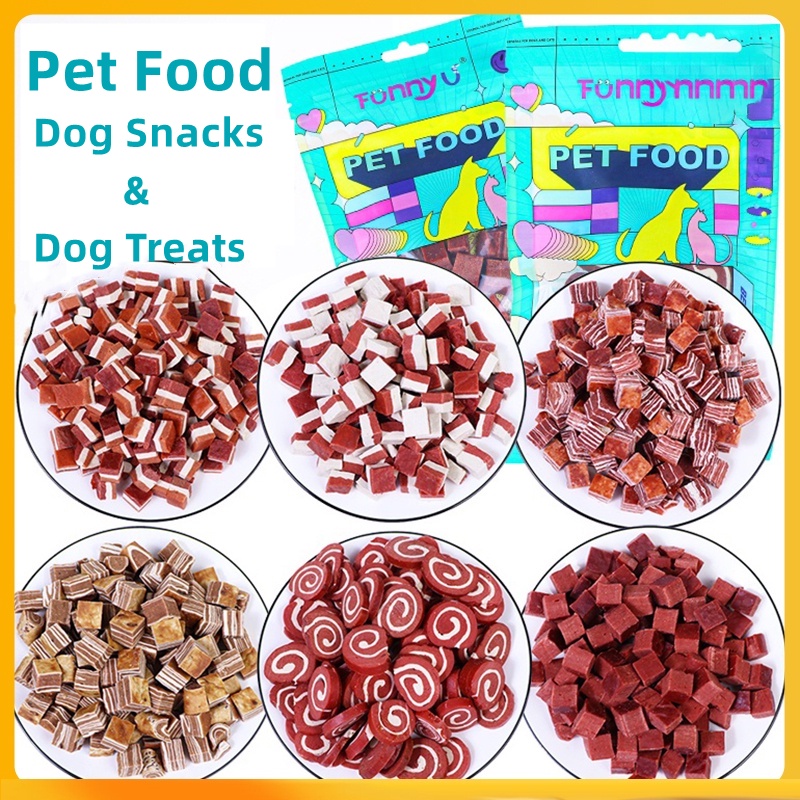 100g Pet Snack Cat Dog Treat Chicken Cheese Cube Beef Cube Beef Stick ...