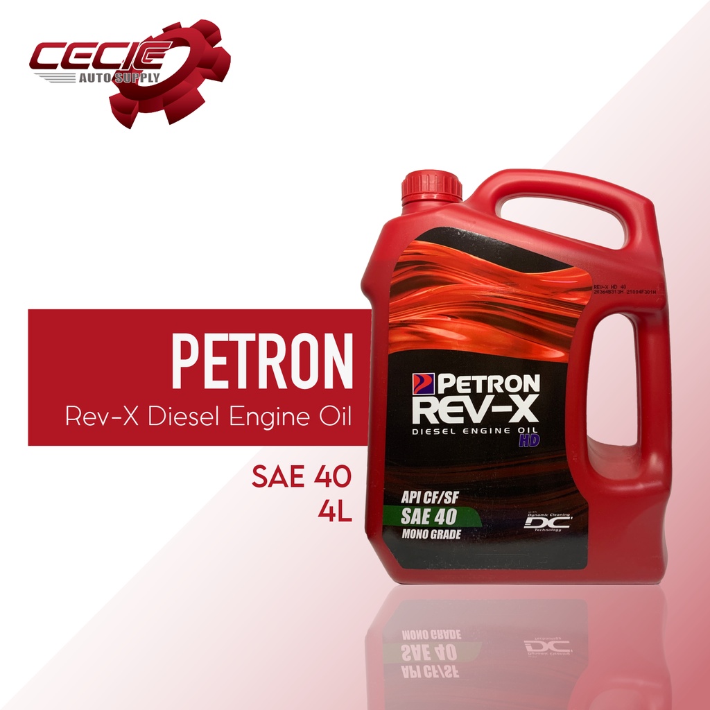 Petron Rev-X Diesel Engine Oil SAE-40 4 Liters | Shopee Philippines