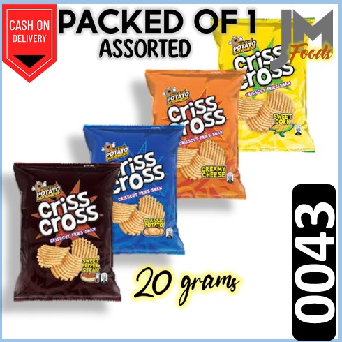 JM FG-0043 | SALE !! Criss Cross | 20g | Classic Potato | Sweet Pepper ...