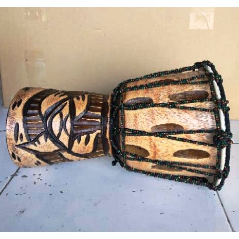 Jimbe Musical Instrument Carved 30cm Drum Djembe bali | Shopee Philippines