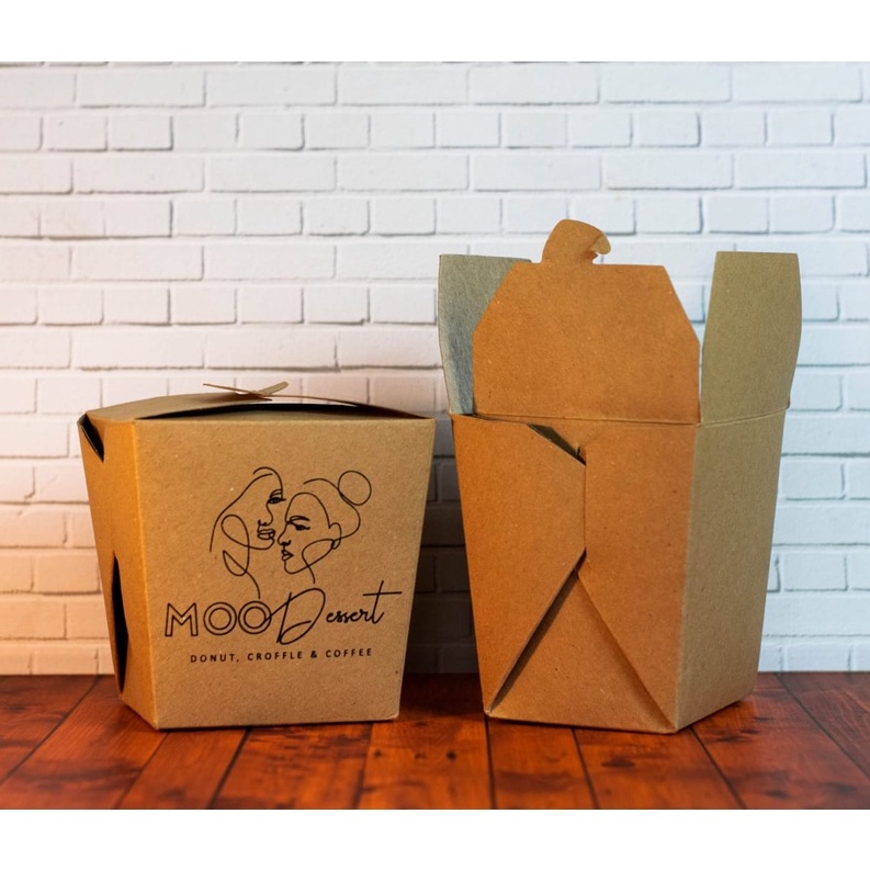Screen Printing Packaging RICE BOX PAPER KRAFT And IVORY (Laminated ...