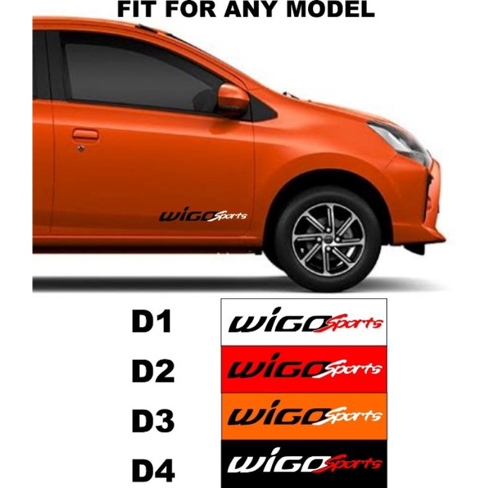 Toyota Wigo Sports Door Sticker Design | Shopee Philippines