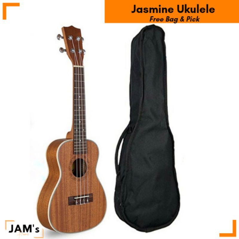 Jasmine Ukulele 23 inches Mahogany Wood (Concert Size) | Shopee Philippines
