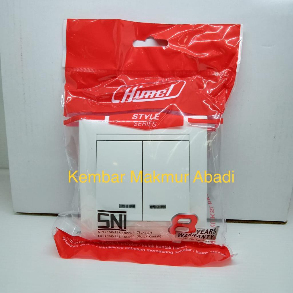Switch Series 2 Gang 1 Way Best Quality SNI Himel/Stop Contact Himel ...