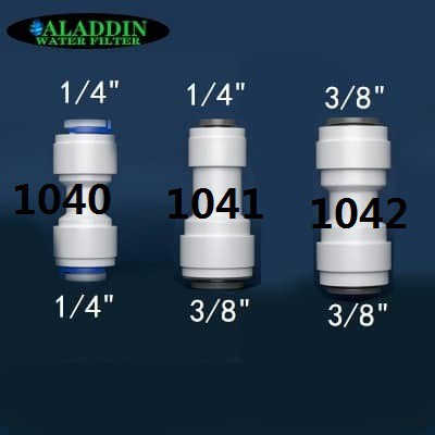 RO Water Fitting 1/4" - 3/8 " Reducer Union Quick Connector | Shopee ...