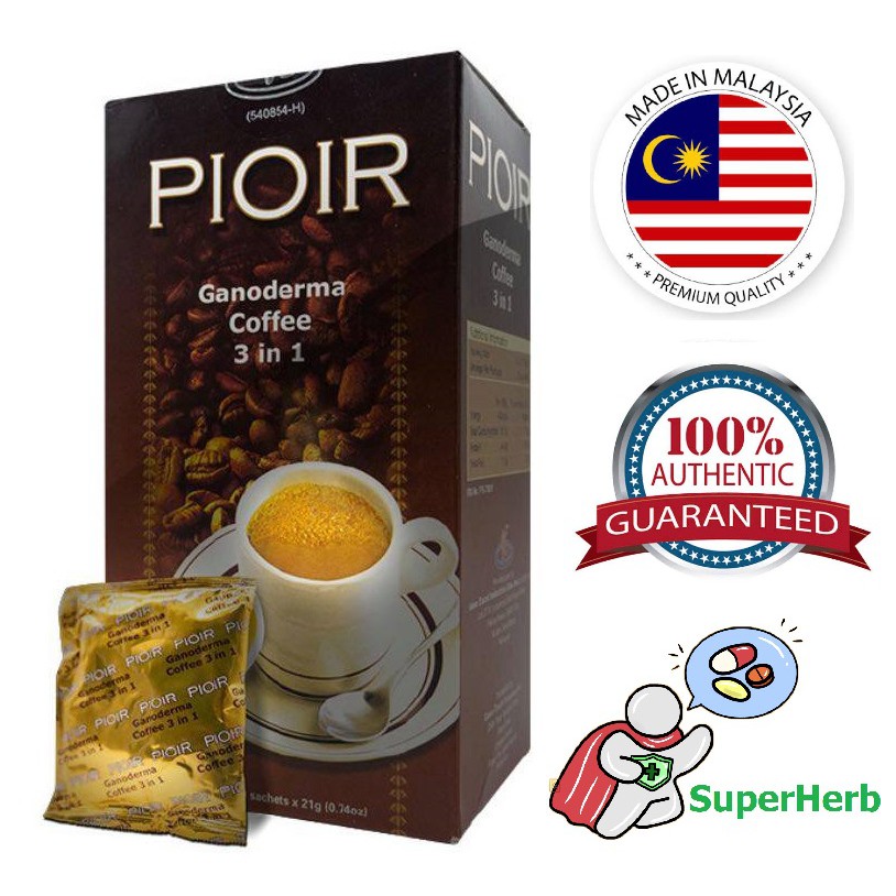 PIOIR Ganoderma Coffee 3 in 1 | Shopee Philippines