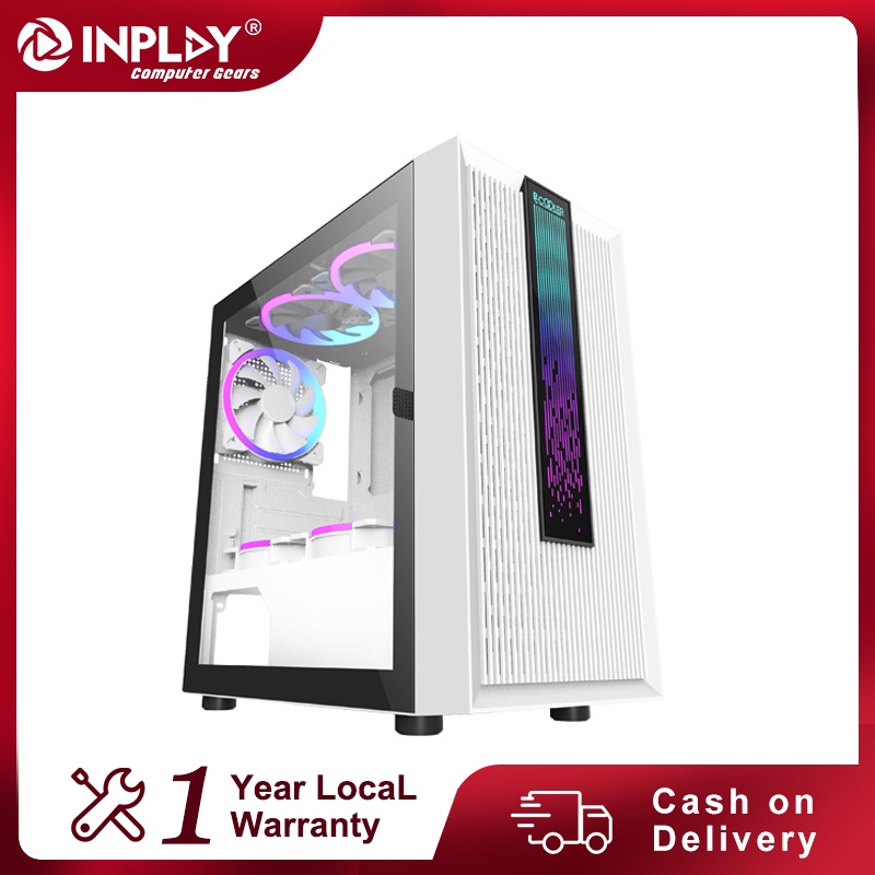 INPLAY LM200 MATX/ITX Case Tempered Glass Desktop Gaming Case Computer ...