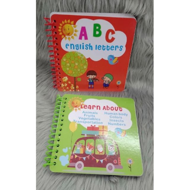 TFL Baby Toddler ABC Alphabet Numbers Early Cognitive Educational Board ...