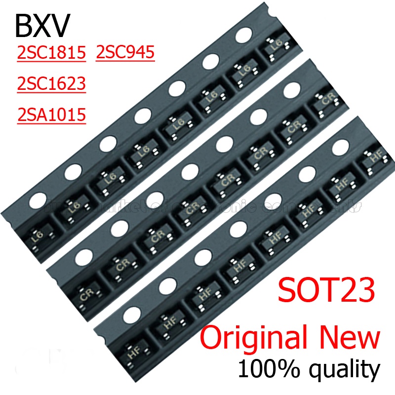 100PCS/LOT SMD Triode 2SC1815 2SC1623 2SC945 2SA1015 HF L6 CR BA SOT-23 transistor | Shopee ...